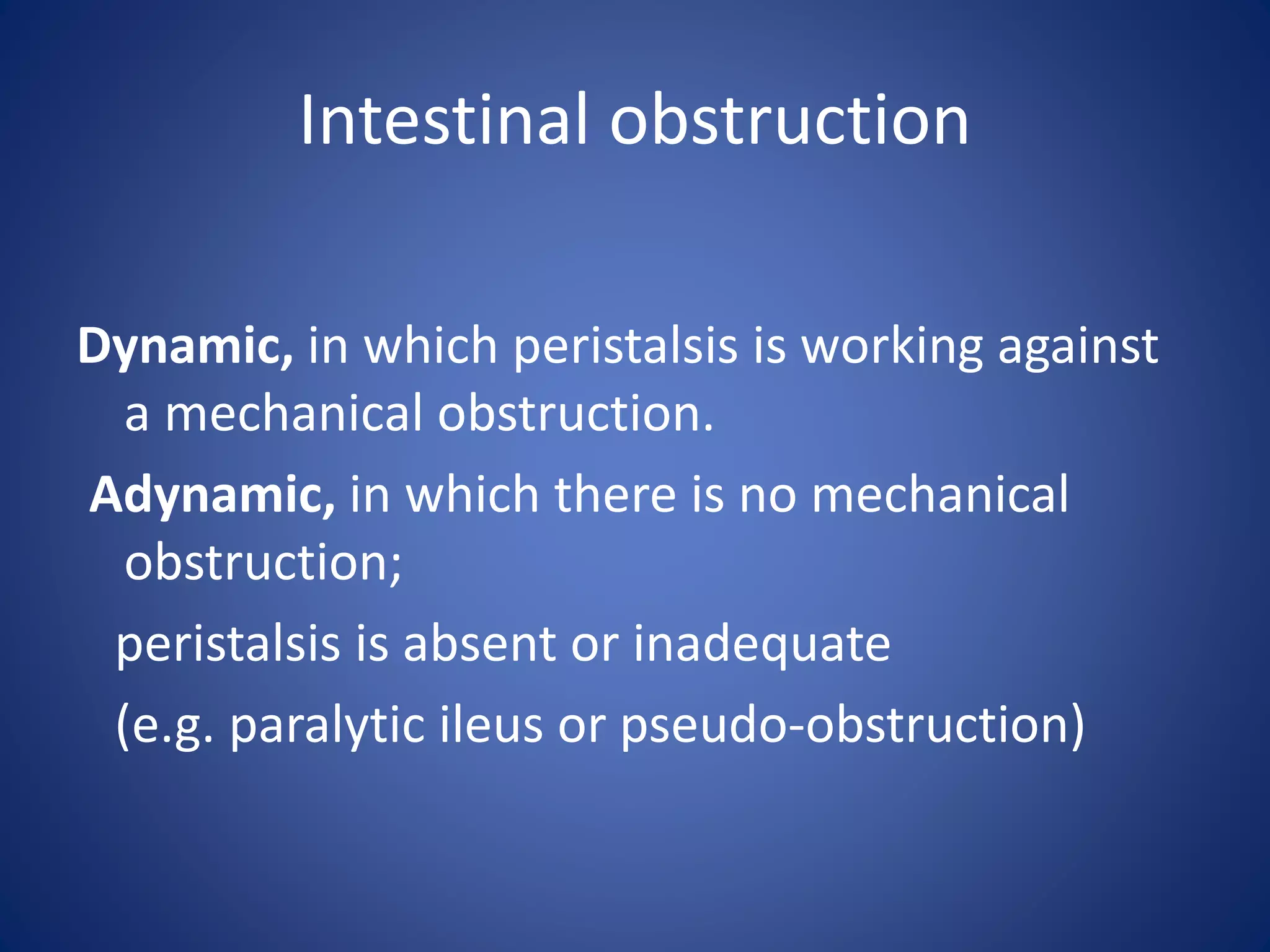Paralytic ileus | PPTX