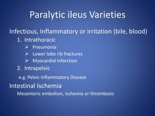 Paralytic ileus | PPTX