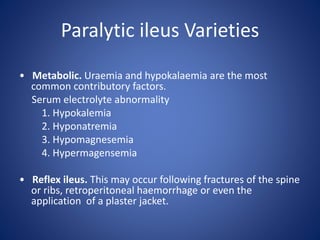 Paralytic ileus | PPTX
