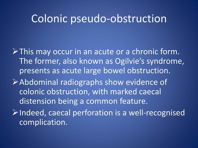 Paralytic ileus | PPTX | Digestive Disorders | Diseases and Conditions