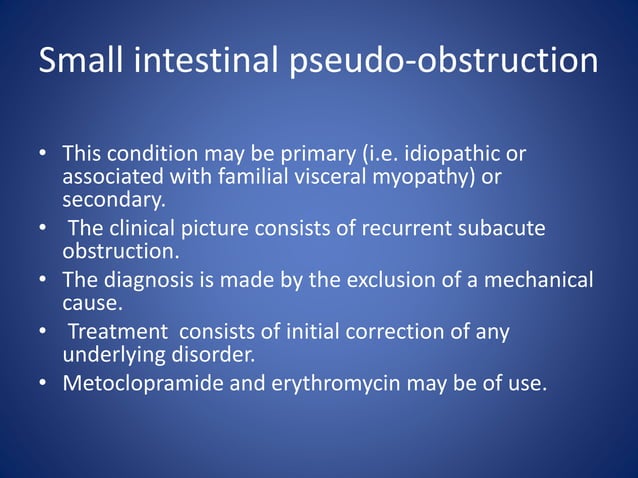 Paralytic ileus | PPT