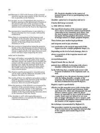 Paralytic shoulder secondary to post traumatic peripheral nerve lesions ...