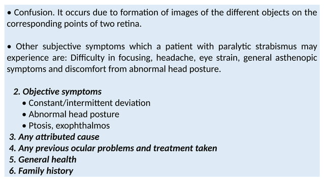 Paralytic Strabismus presentation slideshare.pptx | Brain and Nervous ...