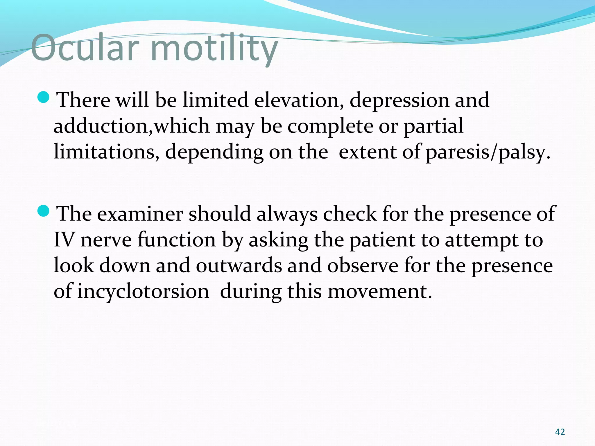 Paralytic strabismus, features and investigations of paretic strabismus ...