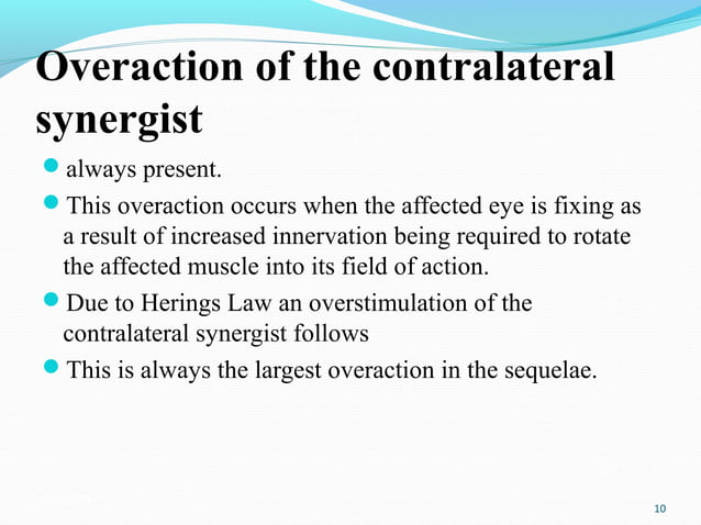Paralytic strabismus, features and investigations of paretic strabismus ...