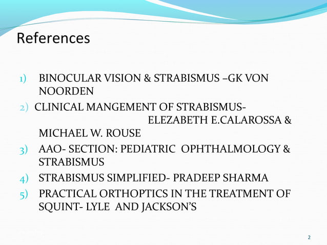 Paralytic strabismus, features and investigations of paretic strabismus | PPT