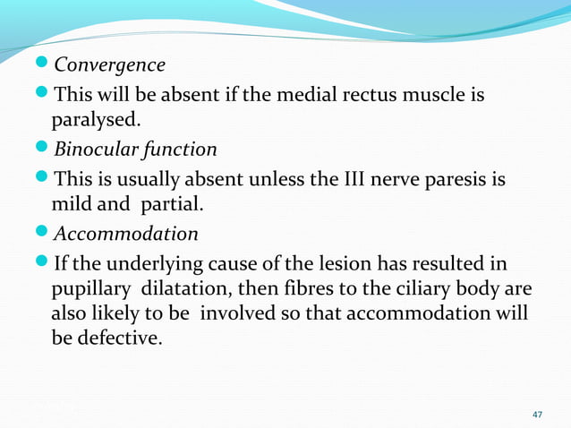 Paralytic strabismus, features and investigations of paretic strabismus ...