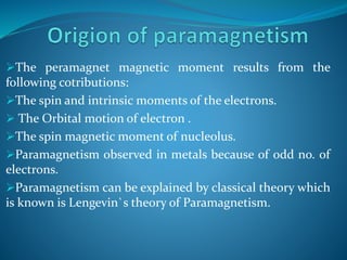 Paramagnetism & Properties.pptx