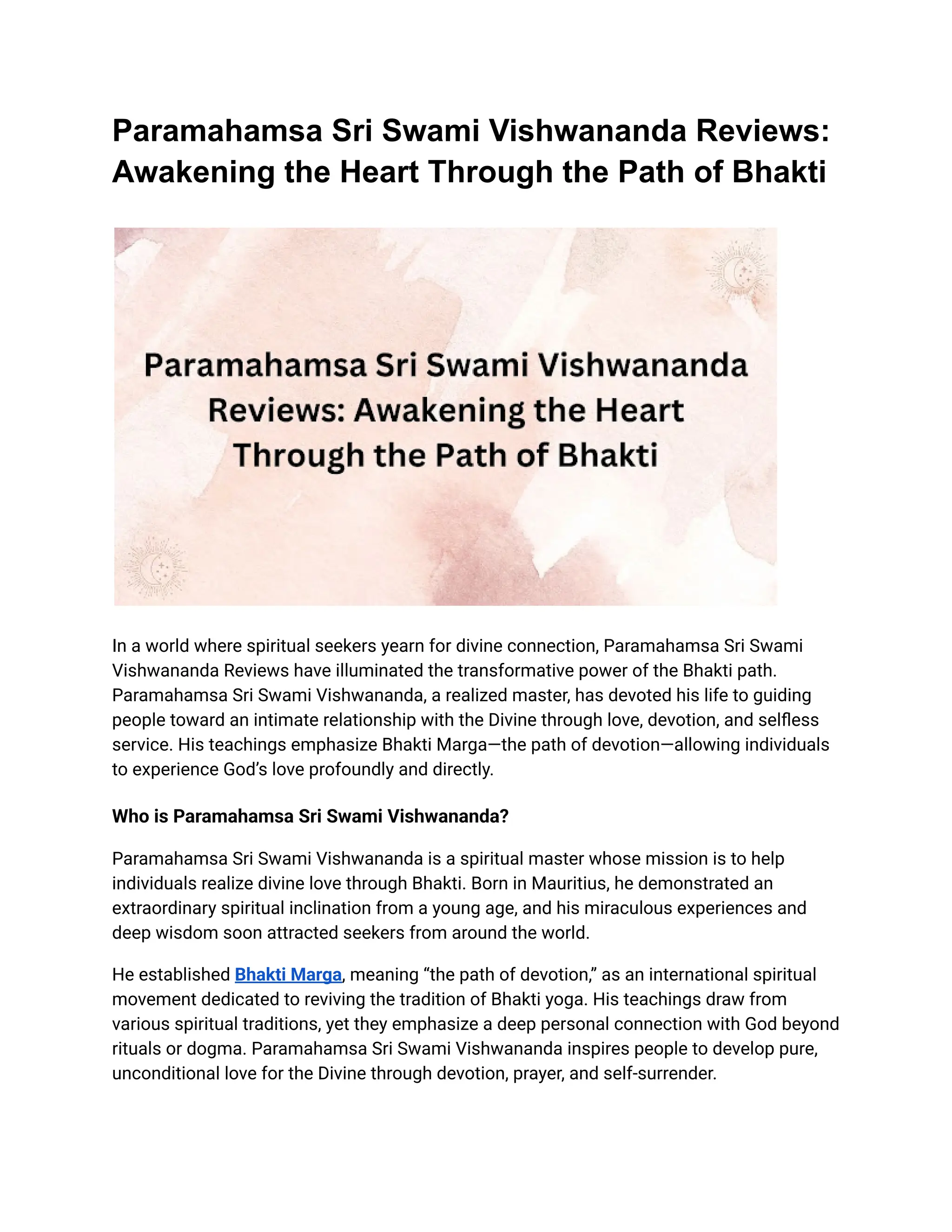 Bhakti Marga: The Divine Path of Love and Devotion | PDF