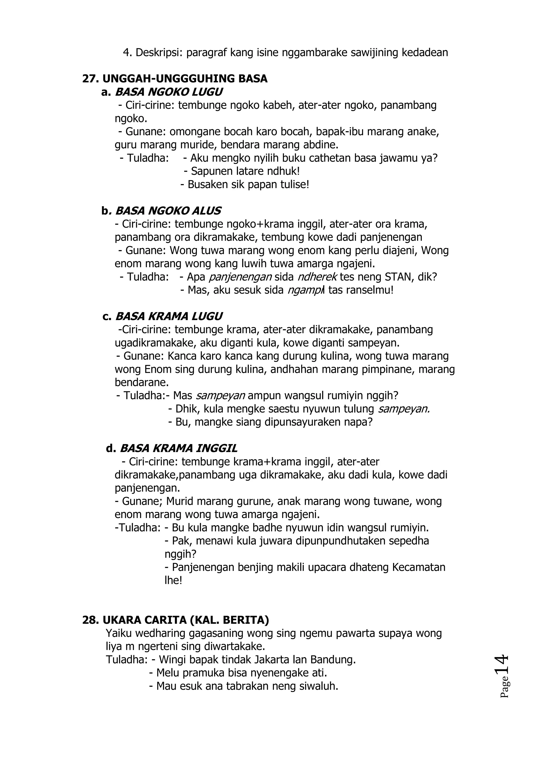 Bahasa Jawa_Parama Sastra lan Kagunan Basa Jawa | PDF