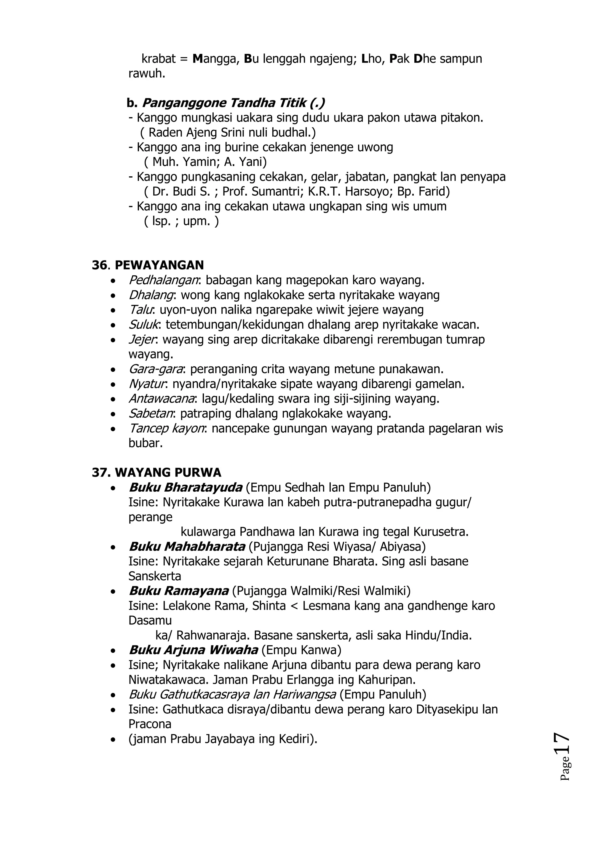 Bahasa Jawa_Parama Sastra lan Kagunan Basa Jawa | PDF