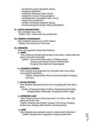 Bahasa Jawa_Parama Sastra lan Kagunan Basa Jawa | PDF