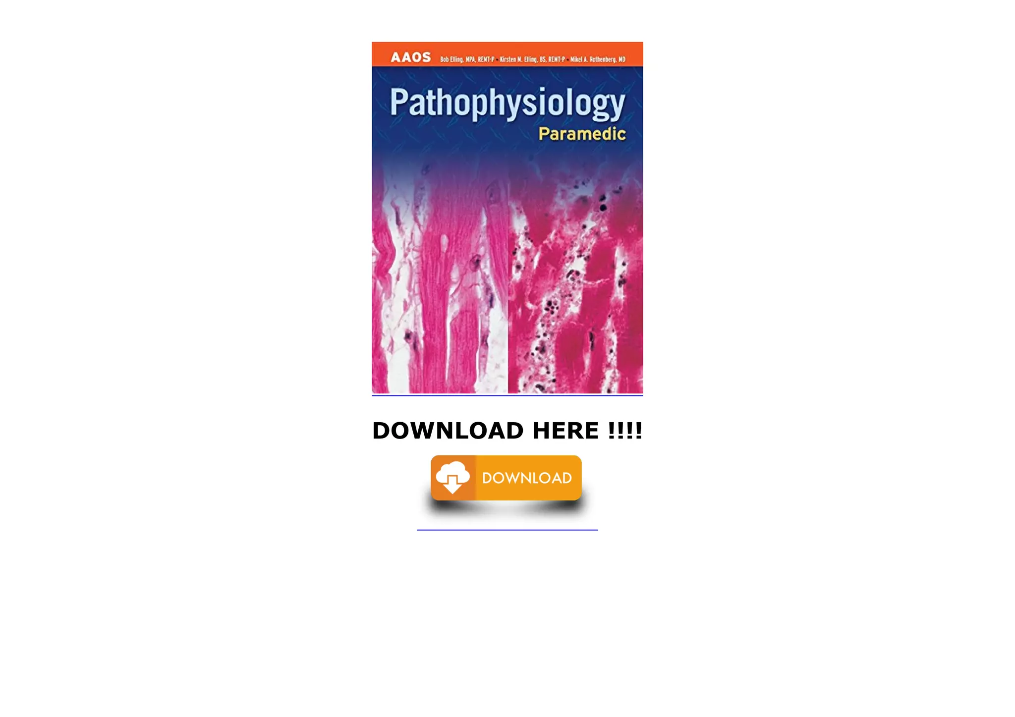Paramedic: Pathophysiology (AAOS Paramedic) | PDF