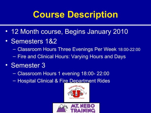 Paramedic Program Overview | PPT