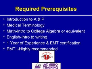 Paramedic Program Overview | PPT