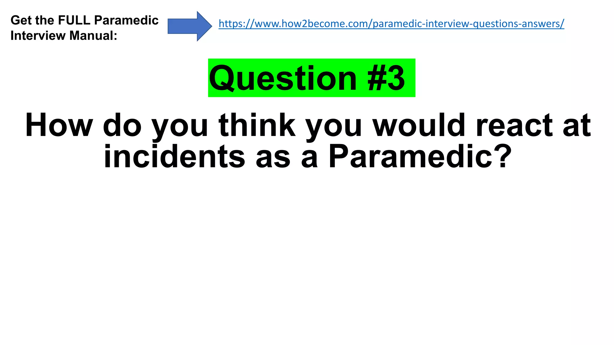 Paramedic Science Degree Interview Questions and Answers | PPTX