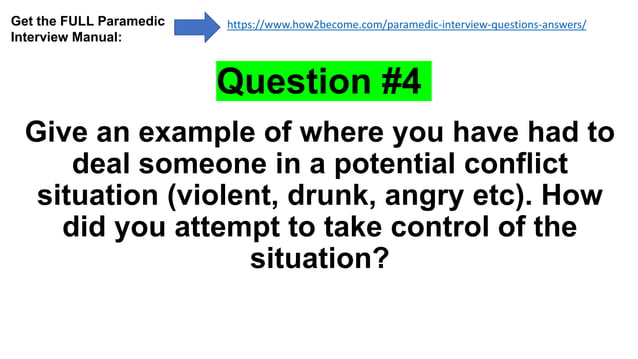 Paramedic Science Degree Interview Questions and Answers | PPTX