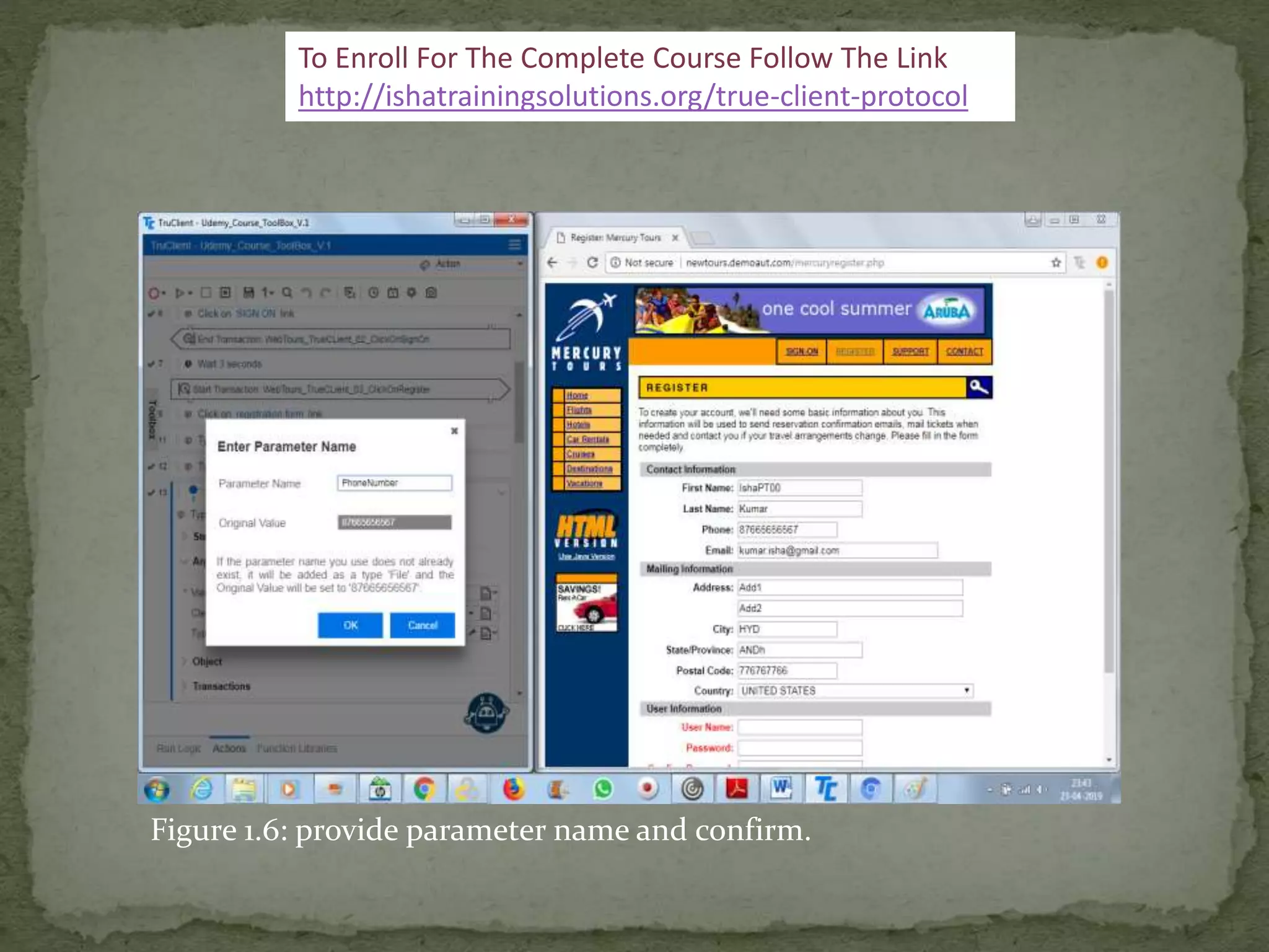 Parametrization using TruClient Protocol | PPTX