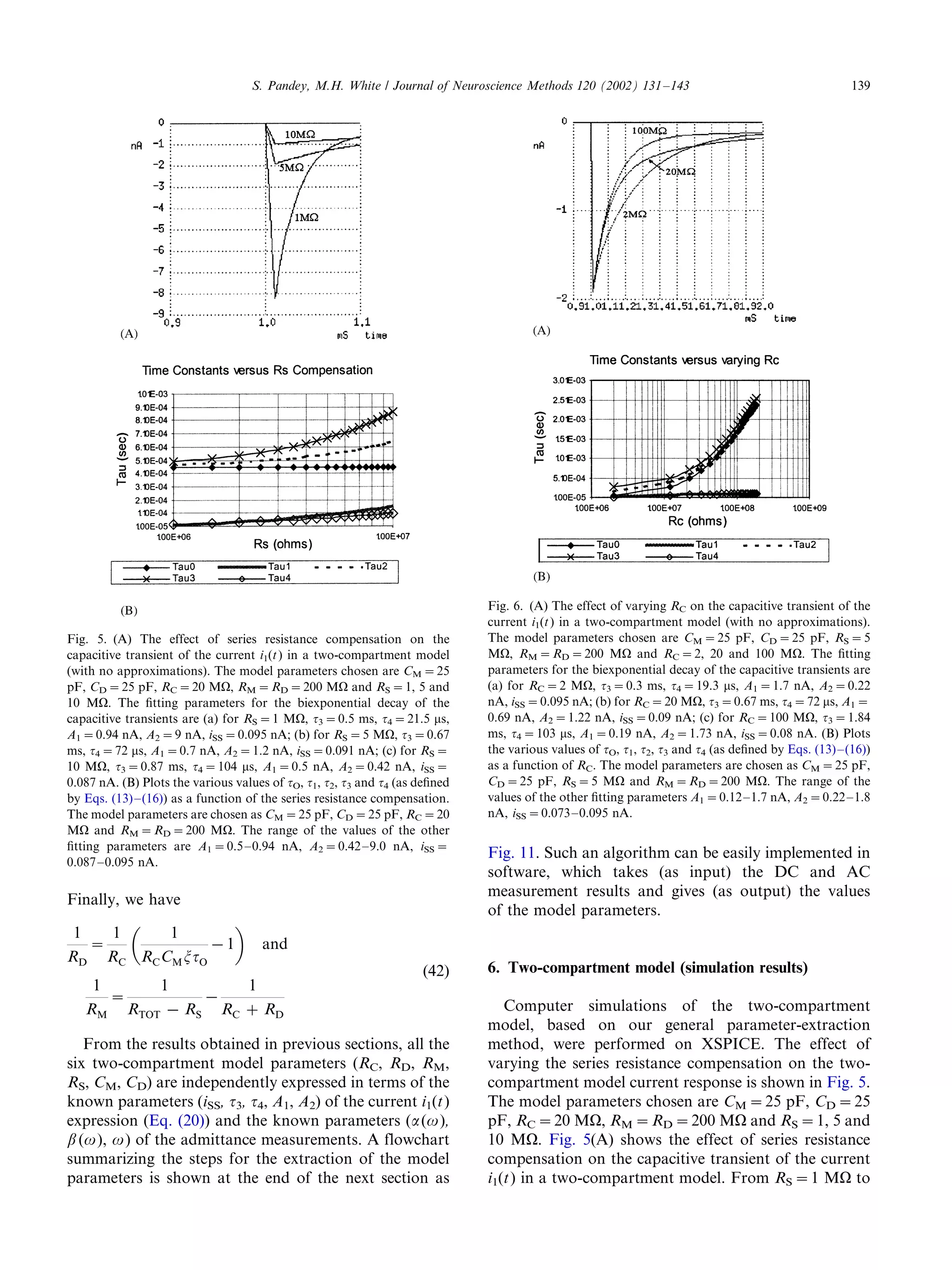 Two compartment model for Patch Clamp | PDF