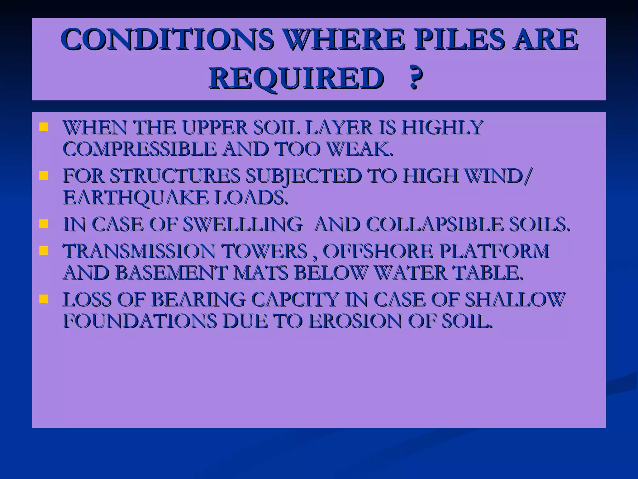 Parameter for pile design | PPT