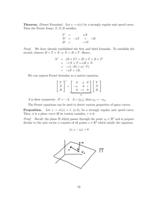 Parameterized curves in r^3 | PDF