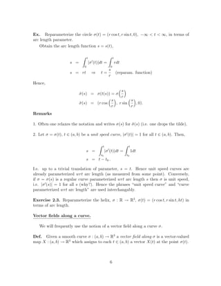 Parameterized curves in r^3 | PDF