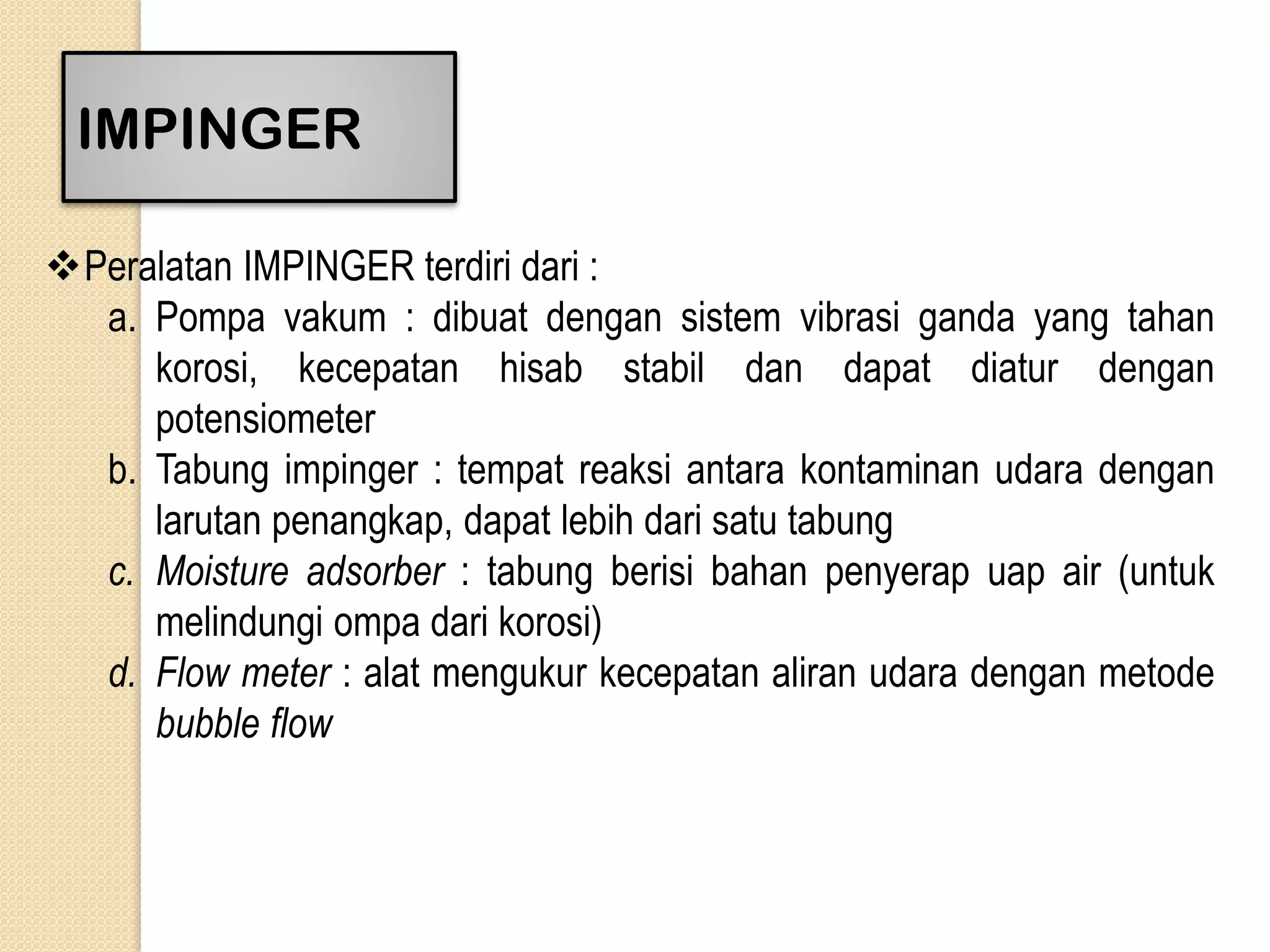 Parameter kualitas dan analisis udara | PDF
