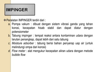 Parameter kualitas dan analisis udara | PDF