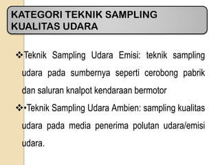 Parameter kualitas dan analisis udara | PDF