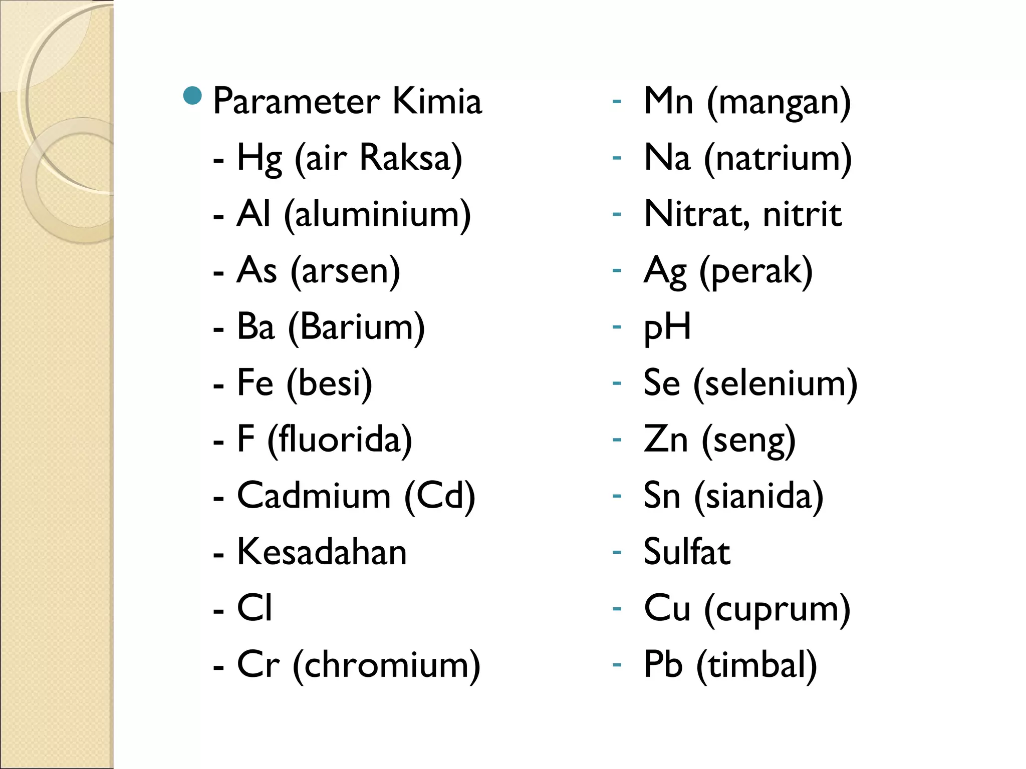 Parameter lingkungan | PPT