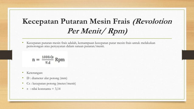 Parameter Pemotongan Mesin Frais.pptx
