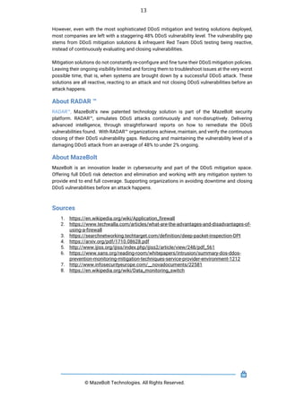 DDoS Defenses | DDoS Protection and Mitigation | MazeBolt | PDF