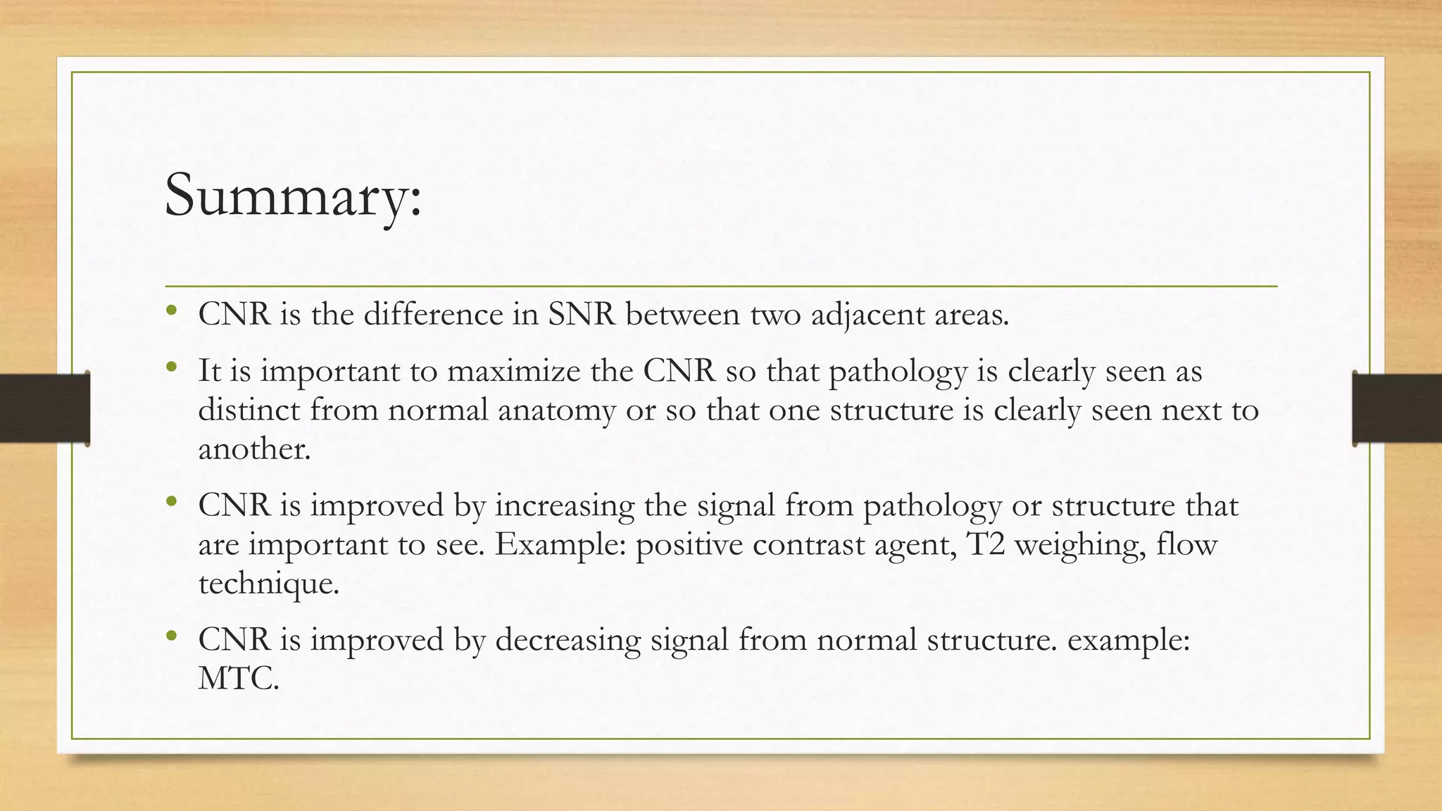 PARAMETERS AND ASSOCIATED Trade-Offs, MRI | PPTX