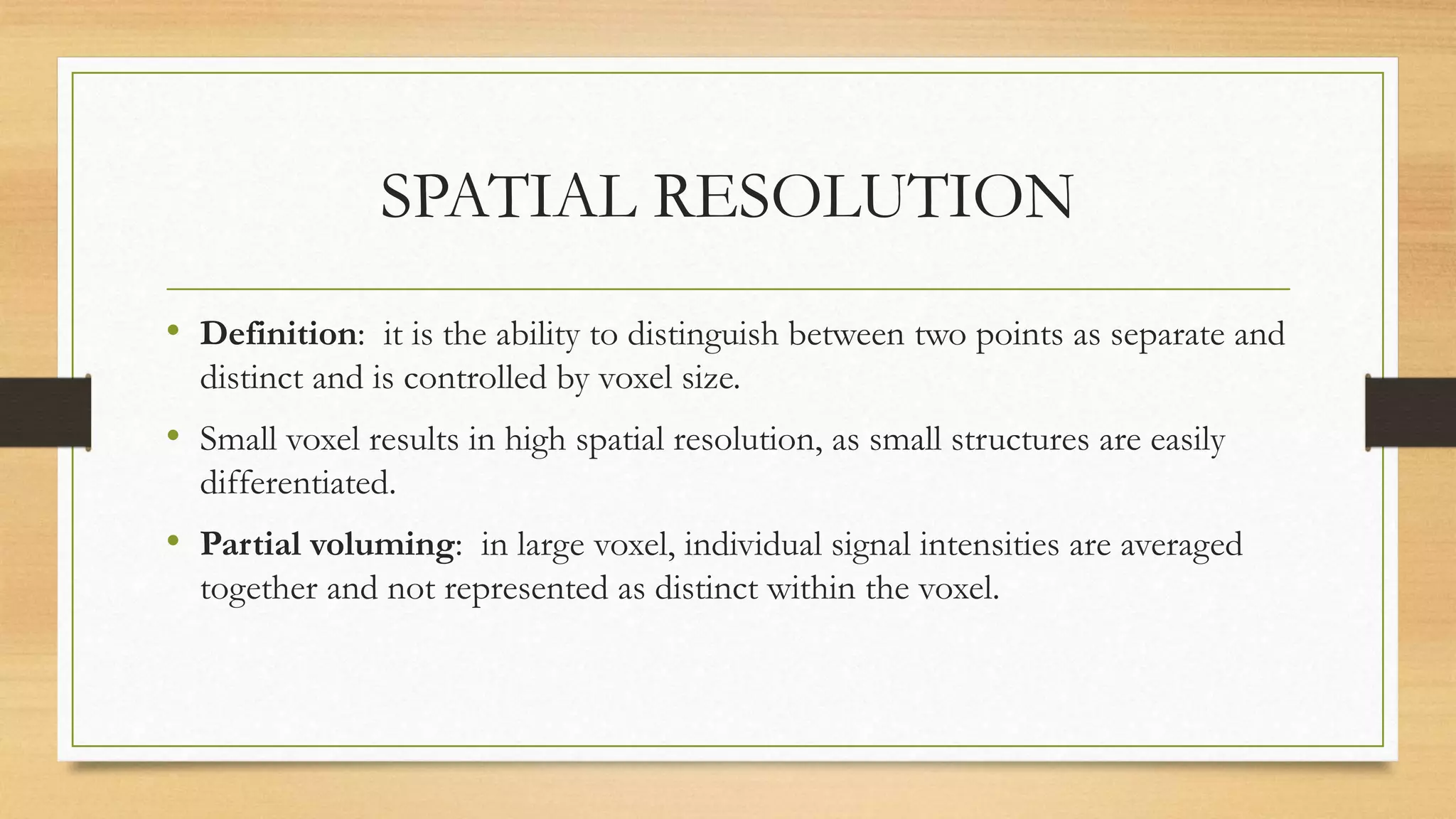 PARAMETERS AND ASSOCIATED Trade-Offs, MRI | PPTX