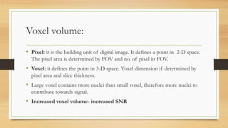 PARAMETERS AND ASSOCIATED Trade-Offs, MRI | PPTX