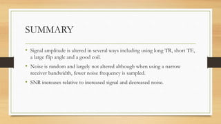 PARAMETERS AND ASSOCIATED Trade-Offs, MRI | PPTX