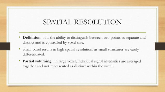 PARAMETERS AND ASSOCIATED Trade-Offs, MRI | PPTX | Digital Audio ...