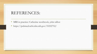 PARAMETERS AND ASSOCIATED Trade-Offs, MRI | PPTX