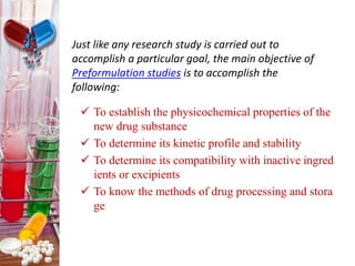 Parameters in Preformulation Studies | PPTX