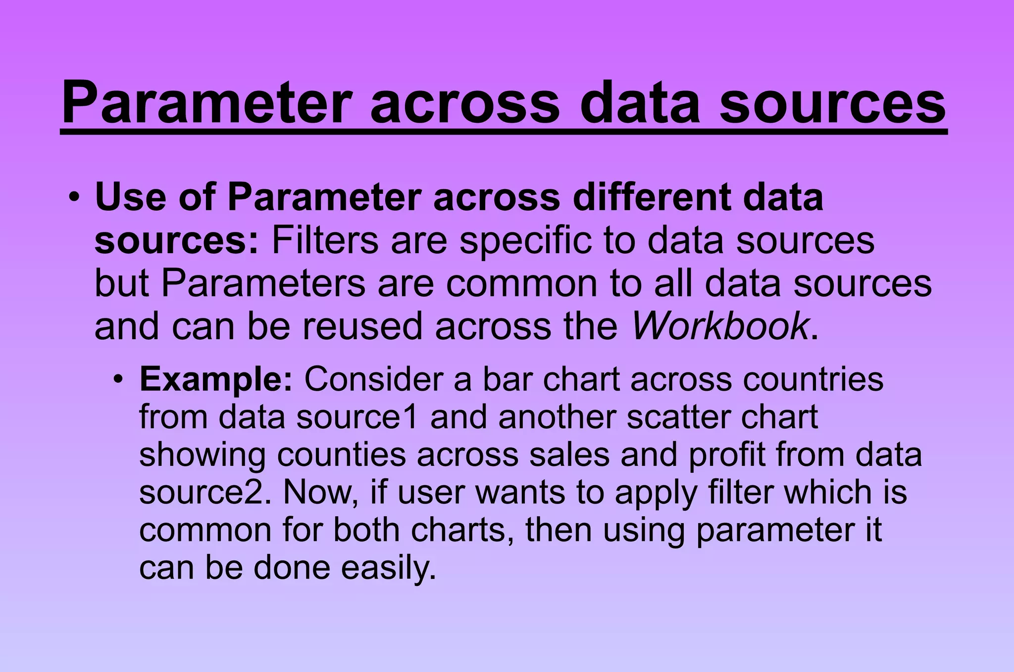 Parameters in Tableau | PPTX