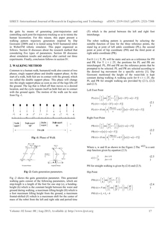 Parameter study of stable walking gaits for nao | PDF