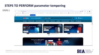 Mitigating Parameter Tampering: Practical Insights and Solutions | PPTX
