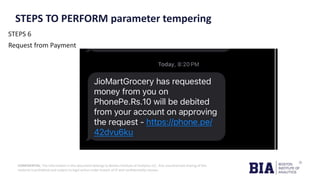 Mitigating Parameter Tampering: Practical Insights and Solutions | PPTX