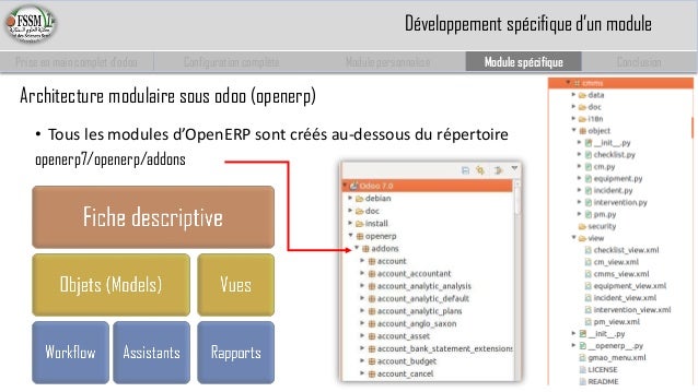 Paramétrage et développement spécifique des modules odoo (OpenERP) Pa…