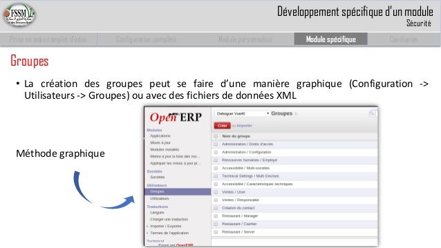 Paramétrage et développement spécifique des modules odoo (OpenERP) Pa…