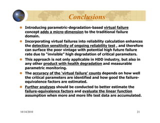 Parametric-Degradation-Based Virtual Failures and Reliability ...