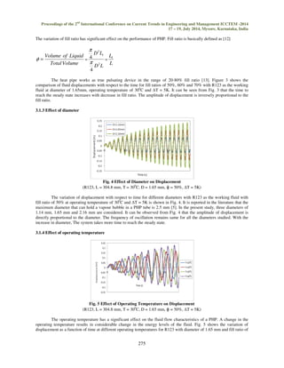 PARAMETRIC INVESTIGATIONS ON THE FLOW CHARACTERISTICS OF A CLOSED LOOP PULSATING HEAT PIPE - A ...