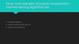 Parametric and nonparametric | PPTX
