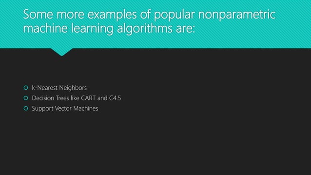 Parametric and nonparametric | PPTX