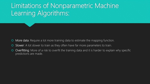 Parametric and nonparametric | PPTX